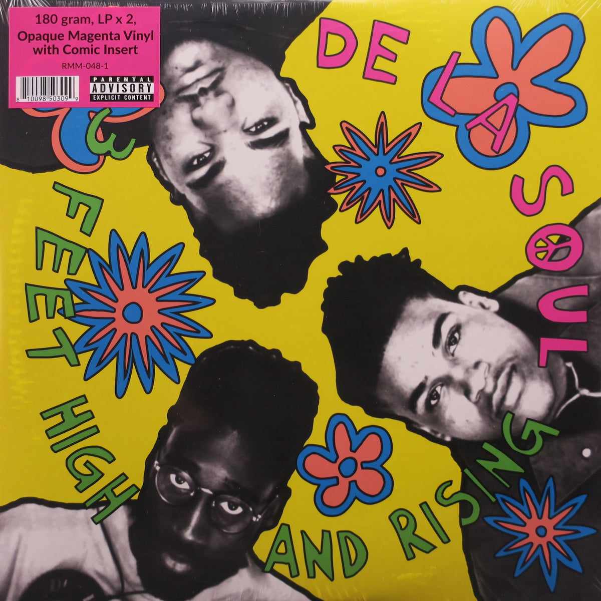 DE LA SOUL '3 Feet High And Rising' MAGENTA Vinyl 2LP – GOLDMINE RECORDS DE LA SOUL '3 Feet High And Rising' MAGENTA Vinyl 2LP – GOLDMINE RECORDS
