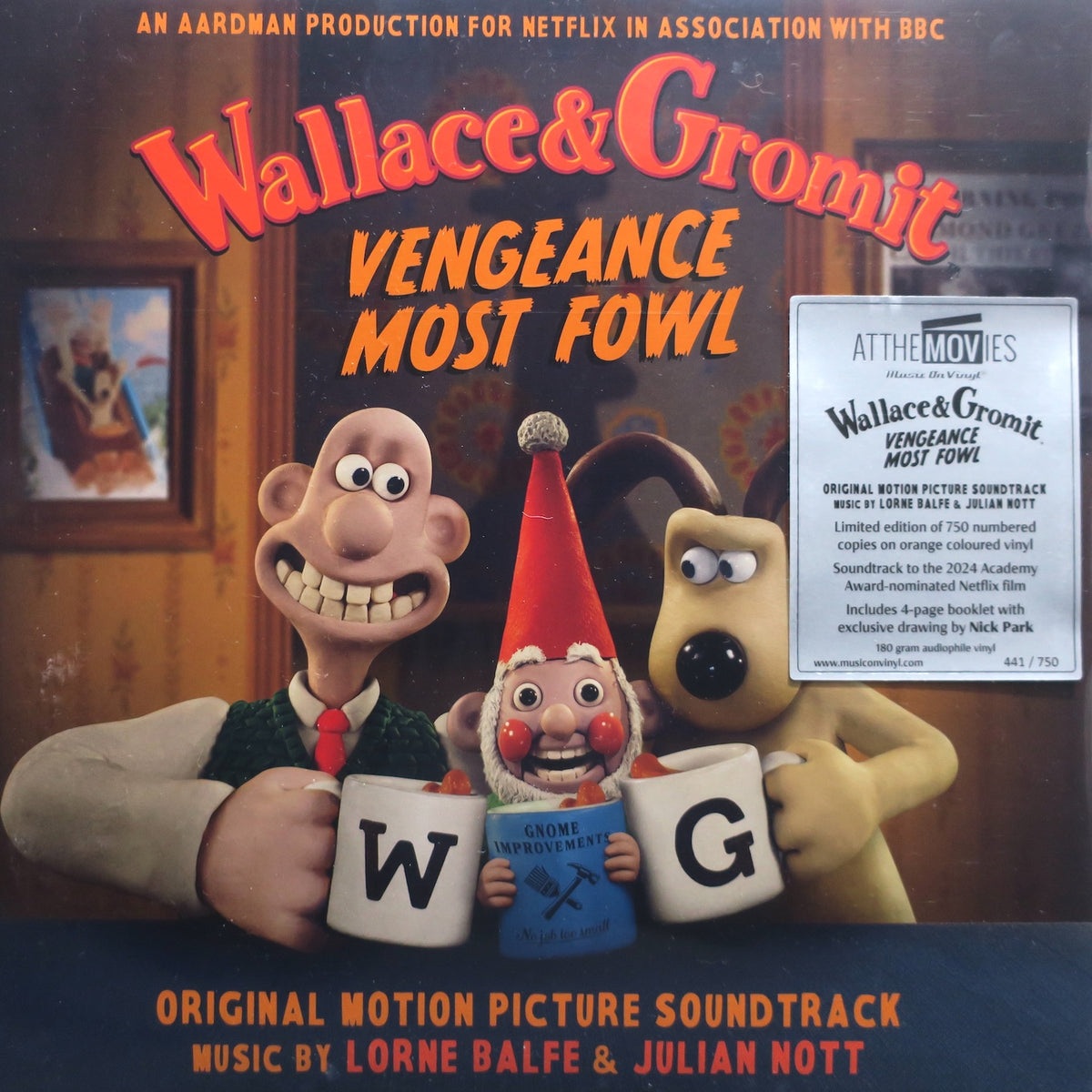 'Wallace And Gromit: Vengeance Most Fowl' 180g ORANGE Vinyl LP ...