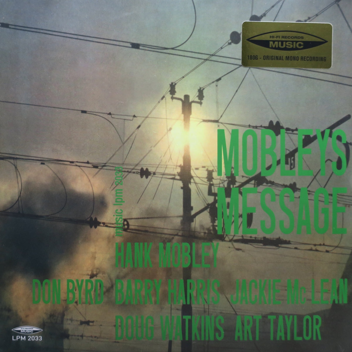 HANK MOBLEY 'Mobley's Message' Mono 180g Vinyl LP – GOLDMINE RECORDS