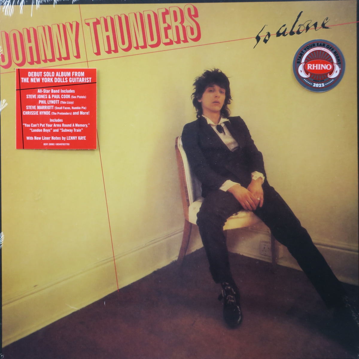 JOHNNY THUNDERS 'So Alone' Vinyl LP (1978 Rock/Punk) – GOLDMINE RECORDS