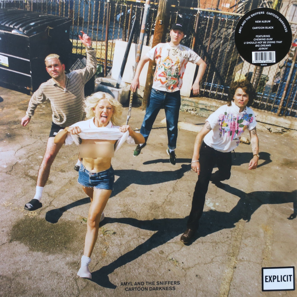 AMYL AND THE SNIFFERS 'Cartoon Darkness' BLACK Vinyl LP – GOLDMINE RECORDS
