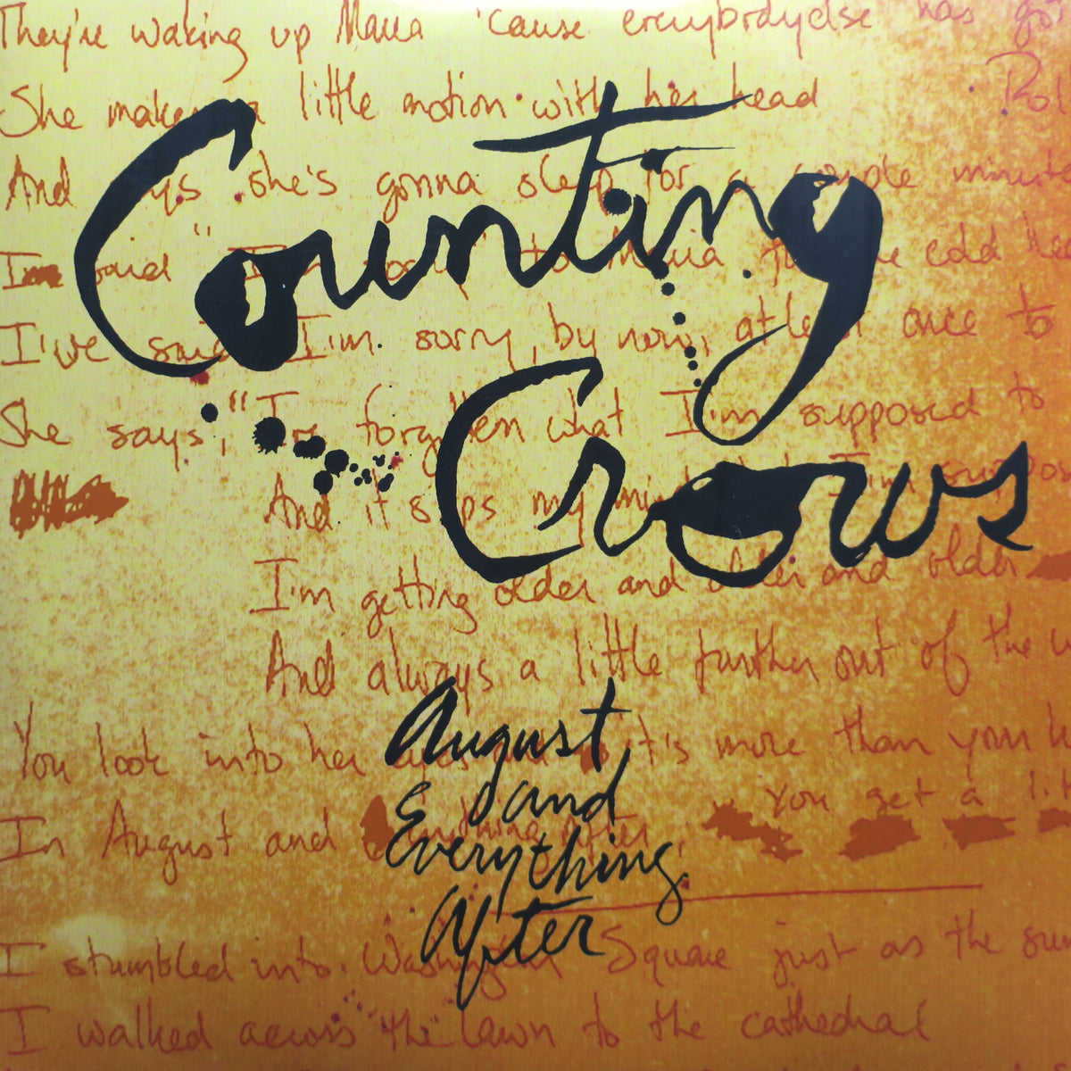 COUNTING CROWS 'August And Everything After' Vinyl 2LP (1993 Alt. Rock ...