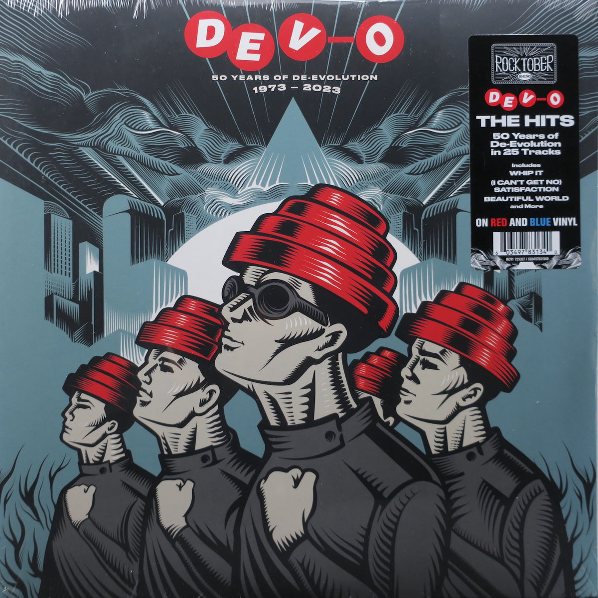 DEVO '50 Years Of De-Evolution 1973-2023' RED/BLUE Vinyl 2LP – GOLDMINE ...