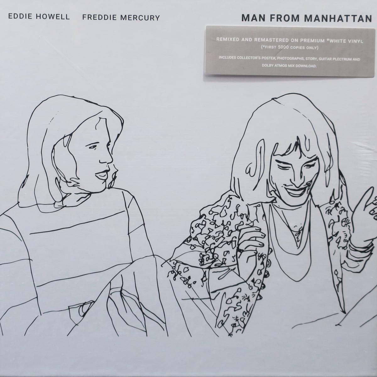 EDDIE HOWELL & FREDDIE MERCURY 'Man From Manhattan' WHITE Vinyl LP Box ...