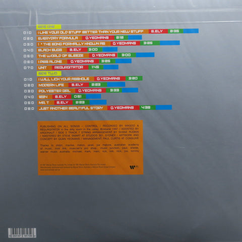 REGURGITATOR 'Unit' 25th Anniversary EGG YOLK Vinyl LP – GOLDMINE RECORDS