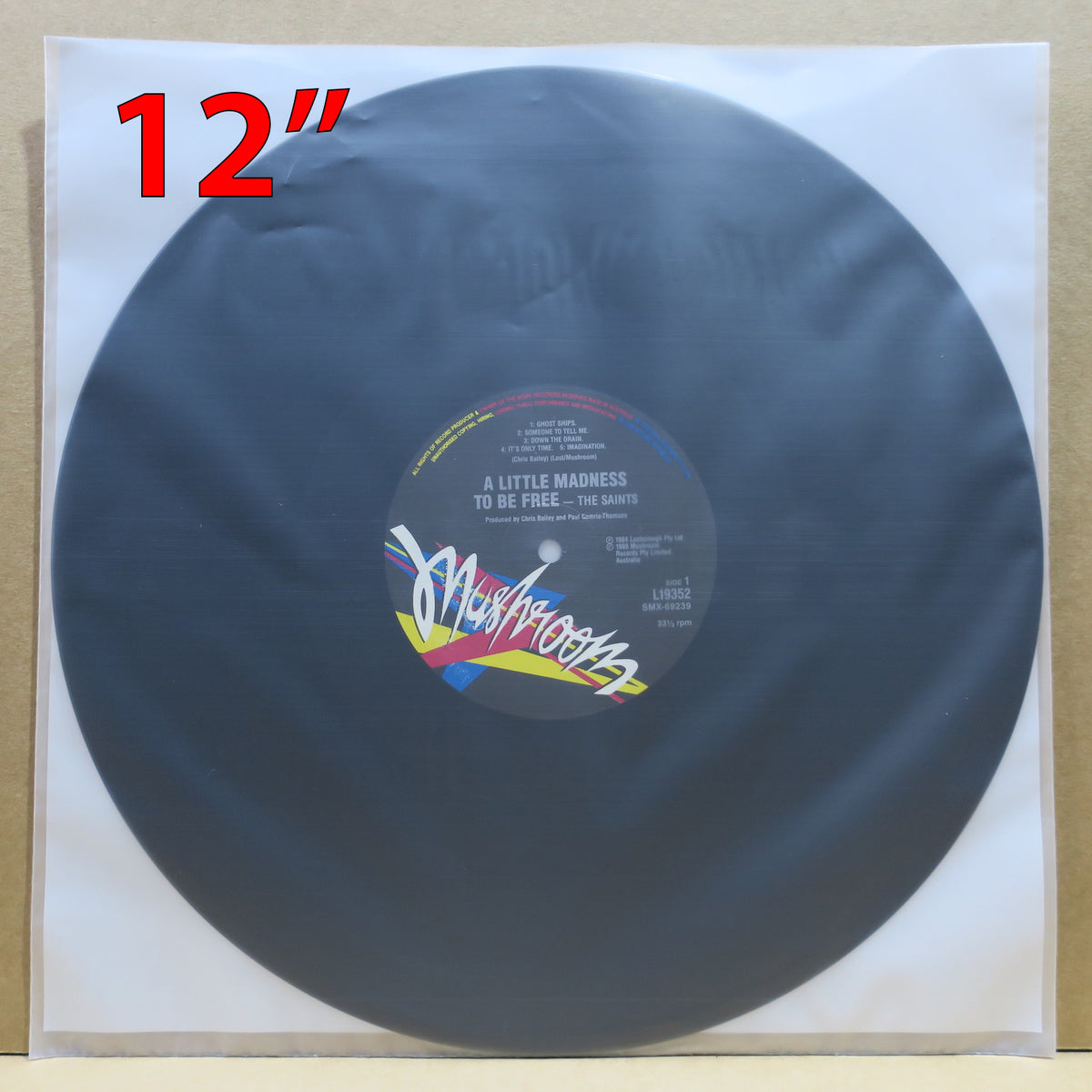 12" Inner Sleeves Anti-static Poly: 3-Ply with Rice Paper (Similar to ...