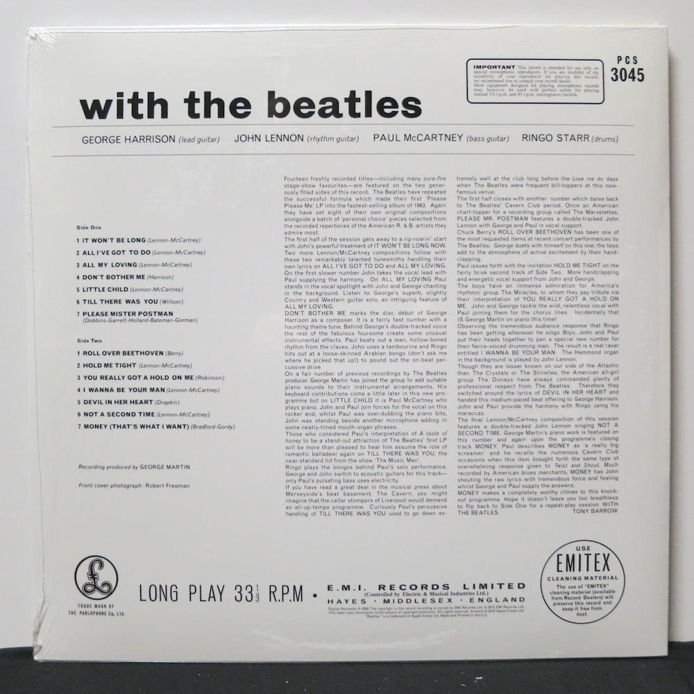 BEATLES 'With The Beatles' Remastered 180g Vinyl LP – GOLDMINE RECORDS