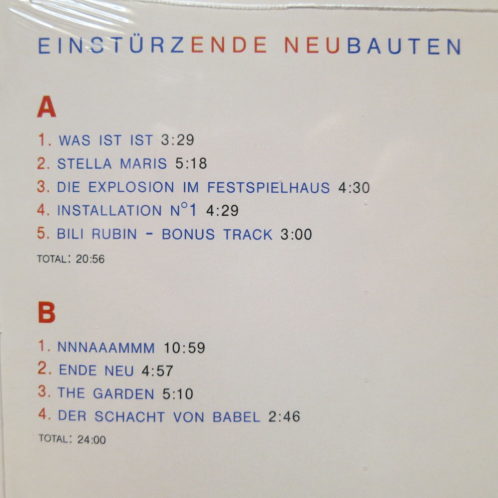 EINSTURZENDE NEUBAUTEN 'Ende Neu' Vinyl LP | GOLDMINE RECORDS EINSTURZENDE NEUBAUTEN 'Ende Neu' Vinyl LP | GOLDMINE RECORDS
