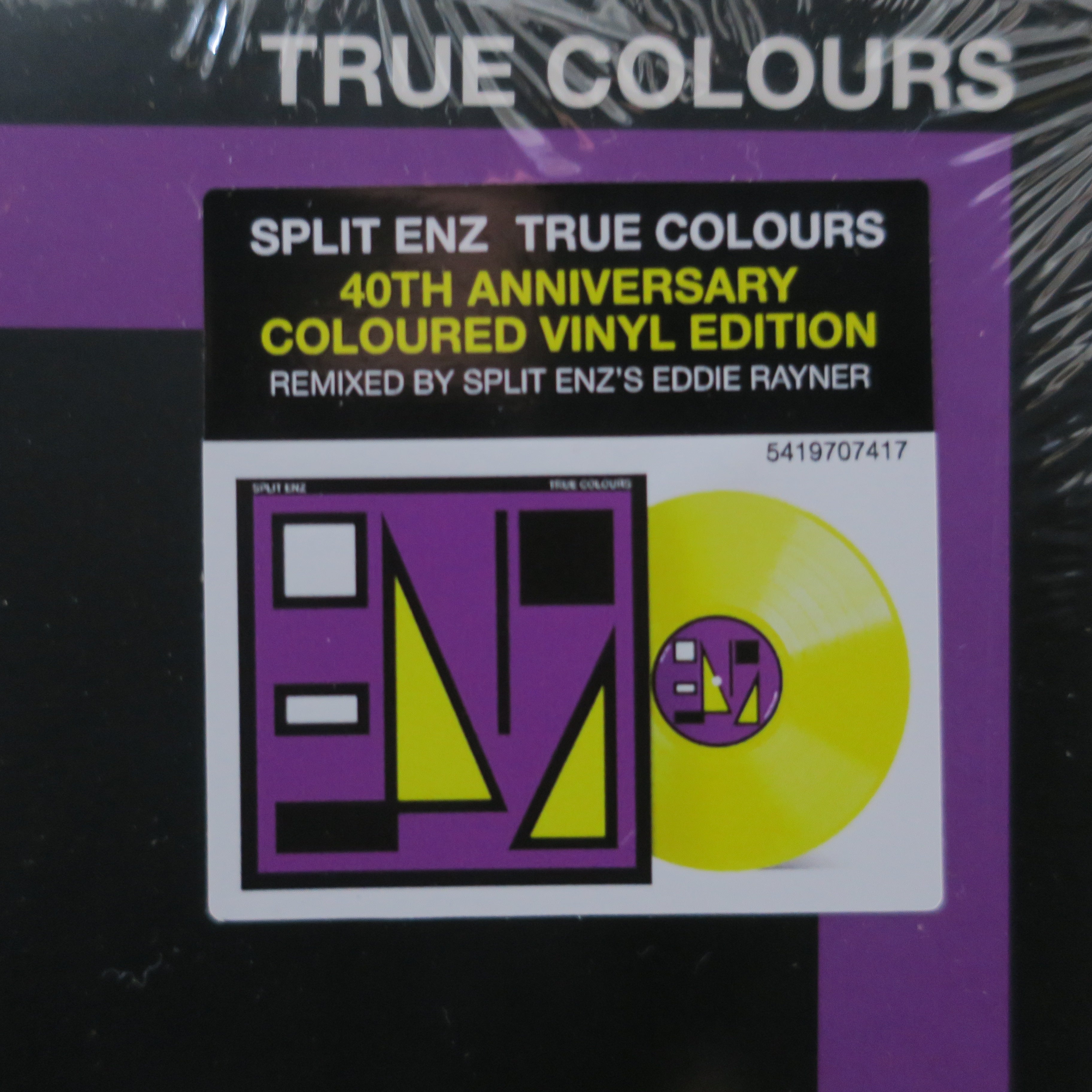 SPLIT ENZ 'True Colours' YELLOW Vinyl LP | GOLDMINE RECORDS