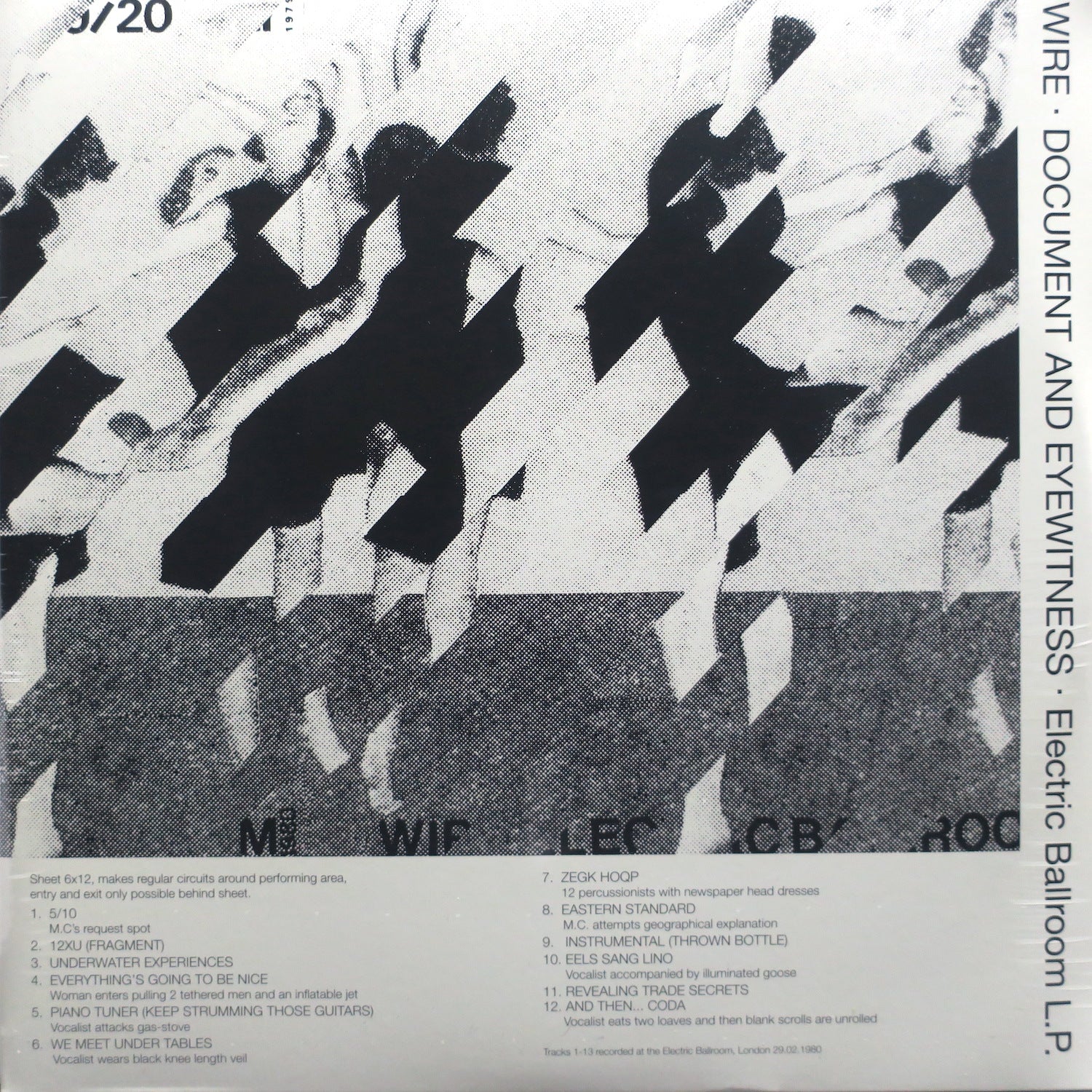 WIRE 'Document And Eyewitness' Vinyl LP (1981 Post-Punk) | GOLDMINE RECORDS